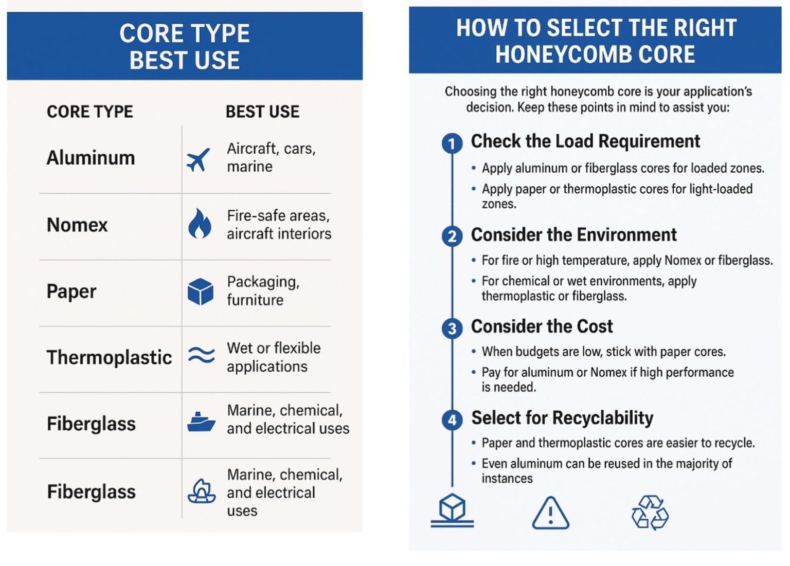 Honeycomb Cores: Types & How to Choose the Right One – DMC