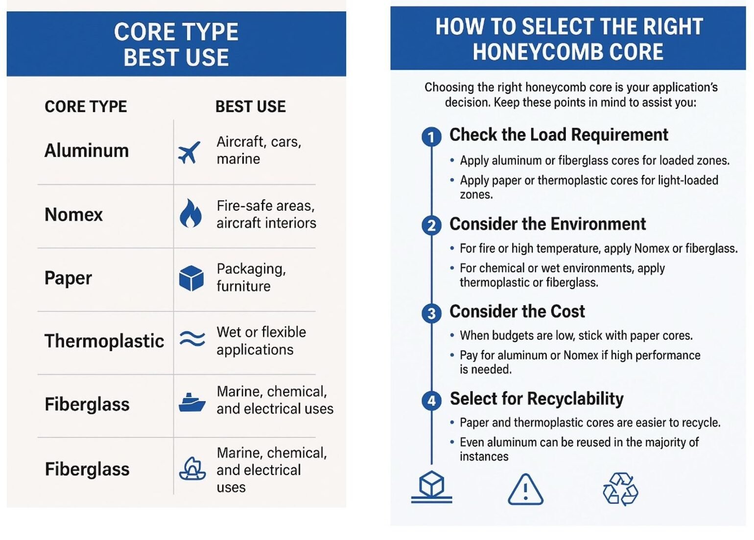 Honeycomb Cores: Types & How to Choose the Right One – RF Absorbers