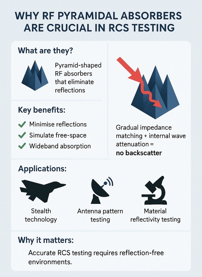 Why RF Pyramidal Absorbers Matter in Antenna RCS Testing