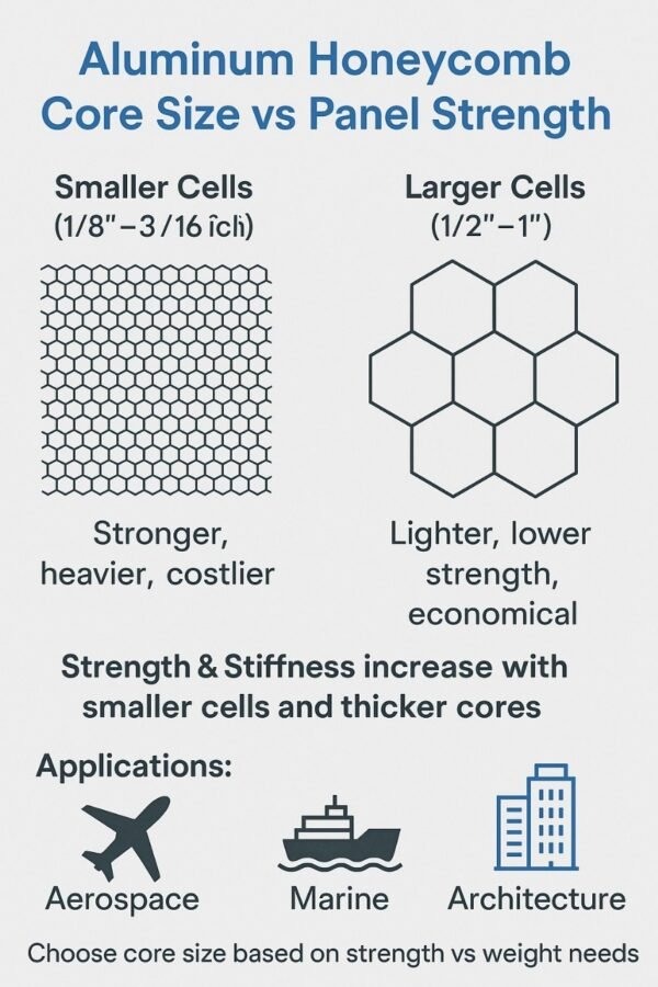 Aluminium Honeycomb Core Size vs Panel Strength