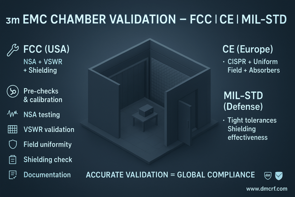 Absorber Layout & EMC Design for 3m Chamber Testing